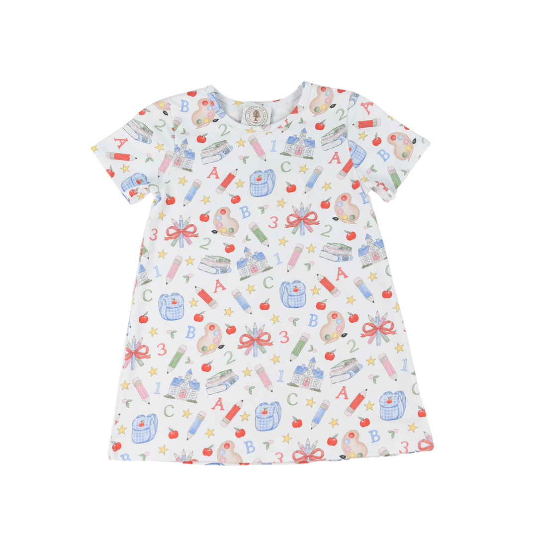 School Supplies Susie Swing Dress – Belli Bambini